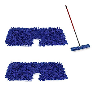 2PCS Mop Replacement Pads Floor Mop Refill Professional Cloth Replacement Reusable Washable Microfiber Mop Refill for O Cedar