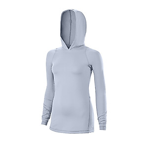 EvoShield Women's Lightweight Training Hoodie, Pearl, Large