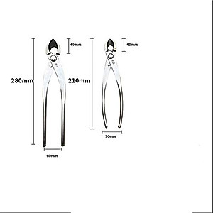 Diagonal Branch Cutter Straight Edge Cutter Professional Quality Level Stainless Steel Bonsai Tools (C01)