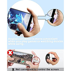 90 Degree USB C Cable Fast Charging 3 Pack (3FT 6FT 10FT) Short & Long Right Angled USB Type C Charger Cable for Samsung Galaxy S22 S21 S20 Ultra S20+ Note 20,10 S10,9 Plus A12,11,52 Google Pixel