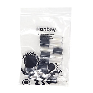 Honbay 10PCS 1.2ml Mini Reusable Clear Empty Lip Gloss Containers Travel Empty Lip Gloss Bottle Tube Vials for Lipstick Samples, Lip Balms