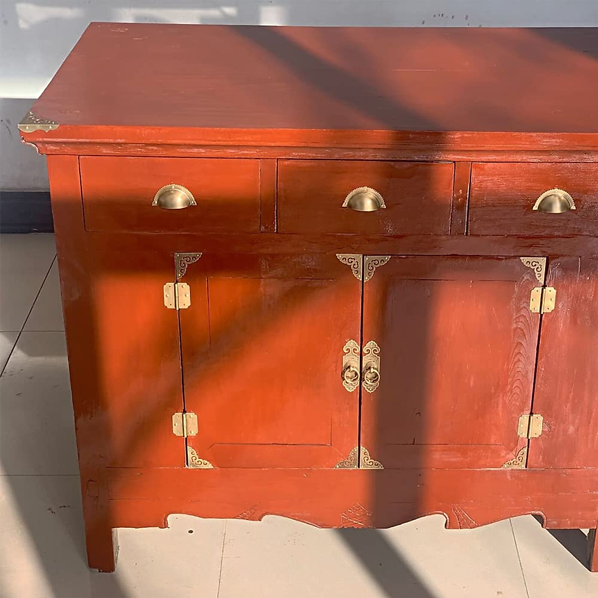 Furniture Corner Protector, JfwuHap Metal Edge Safety Furniture Bumpers Corner Guard Pack of 4 (Antique Bronze)