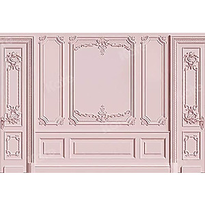 Kate 7×5ft Light Pink Empty Room Photo Backdrop Classic Interior Wedding Photography Background Photo Studio Props for Photographers