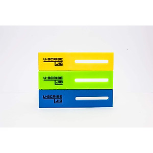 u-scribe jig Installers Set - Woodworking & Carpentry Jigs set - Makes Scribing Fillers, Toe Kicks and Ceiling Scribes easy, ideal for Carpenters, Cabinet Installations, Furniture Fitting