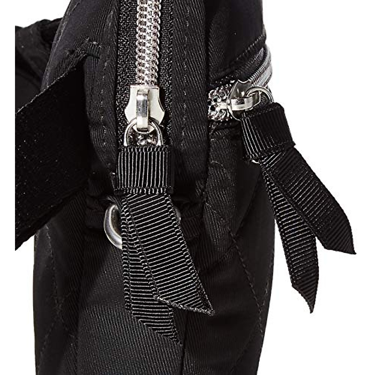 Vera Bradley Women's Performance Twill Small Convertible Crossbody Purse With RFID Protection, Black, One Size