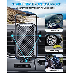 Miracase 2024 Upgrade Universal Car Phone Holder Mount for Air Vent, Sturdy and Thick Case Friendly Hands-Free Mount for iPhone, Samsung, and All Smartphones