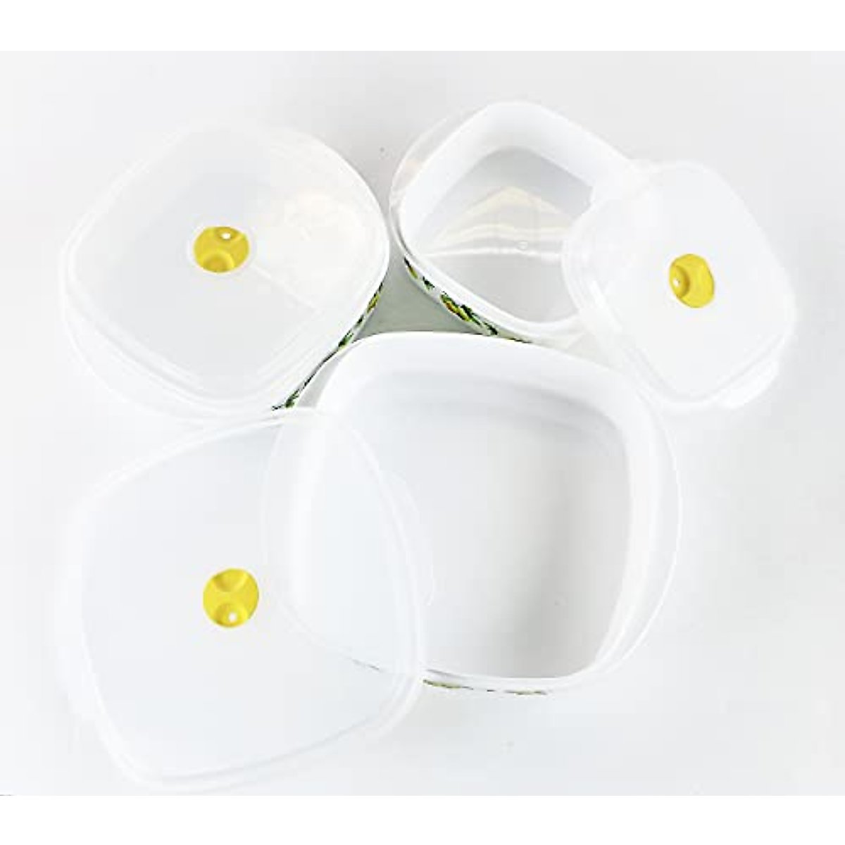 Reston Lloyd Cookware & Storage, Adjustable Vent on Lids Microwavable Cookware/Storage Set, Multiple Sizes, Fresh Lemons