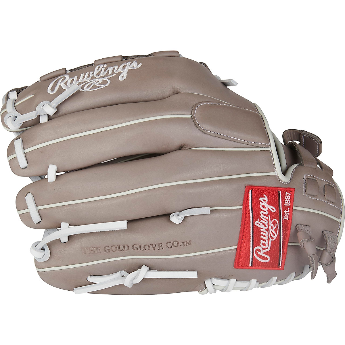 Rawlings | R9 Series Fastpitch Softball Glove | Double-Lace Basket Web | Grey | 12.5' | RHT