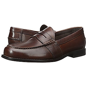 Nunn Bush Men's Noah Penny Loafer Dress Casual Slip On Shoe, Brown, 11 Wide