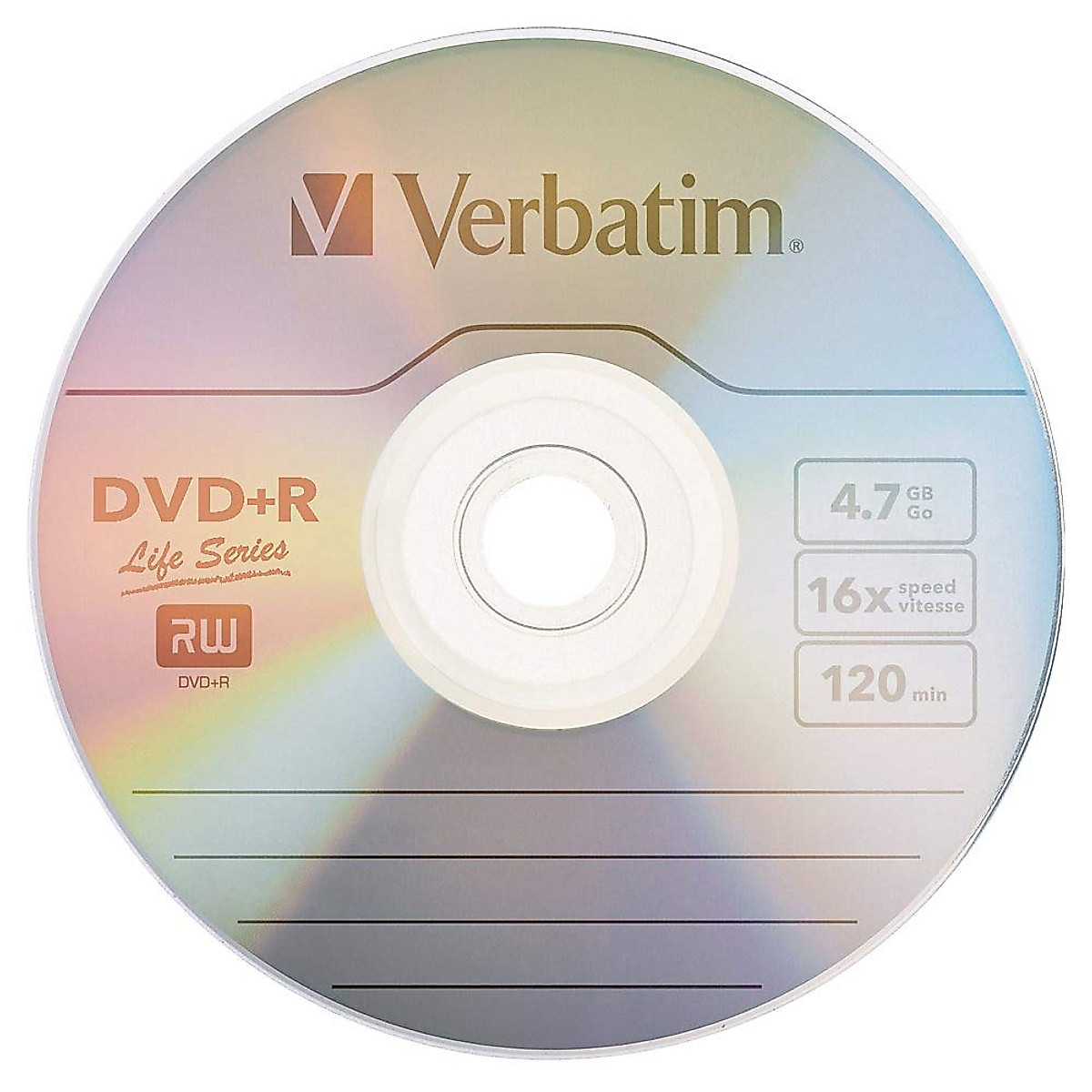 Verbatim® Life Series DVD+R Spindle, Pack Of 100