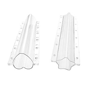 ASkinds 2PCS Cucumber Styling Growth Mold Plastic Heart Shaped Five-Pointed Star Transparent Garden Fruit Vegetable Growing Molds(Star+Heart)