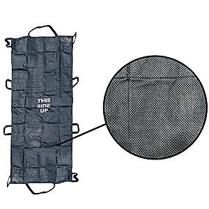 The Original Rescue Essentials Brand QuikLitter, Black Nylon Handles, Non-Woven Fabric, 500 Lb Rated, Low Cost, Disposable for Patient Transfer, Casualty Evacuation
