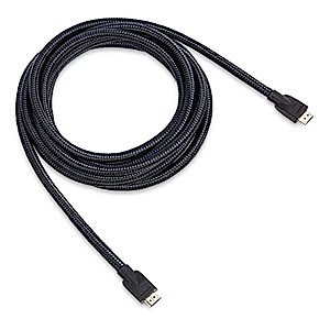 Amazon Basics High-Speed HDMI Cable (18Gbps, 4K/60Hz) - 15 Feet, Nylon-Braided