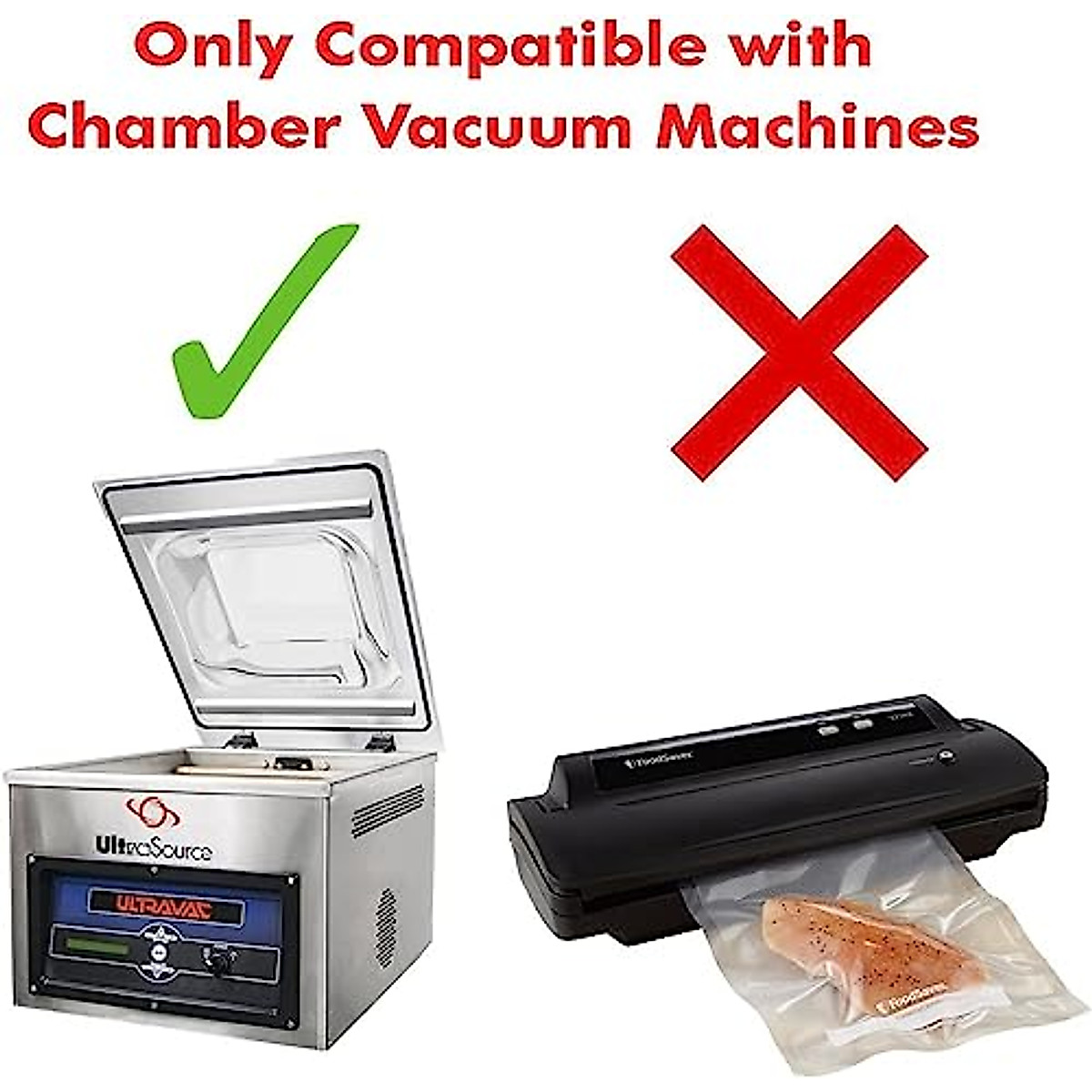 UltraSource Vacuum Chamber Pouches 3-Mil (6" x 10" (250 pouches))