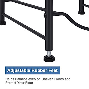 smusei 5 Gallon Water Bottle Jug Holder 3 Tier Heavy Duty Cooler Jug Storage Rack Detachable Bottle Organizer Shelf for Home Kitchen Office Space Save, Black