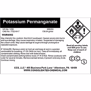 Potassium Permanganate - High Purity Oxidizing Agent for Industrial, Laboratory, and Water Treatment - Made in USA (500 Grams)