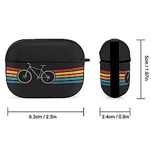 Retro Cycling Bicycle Airpods Case Cover for Apple AirPods Pro Cute Airpod Case for Boys Girls Silicone Protective Skin Airpods Accessories with Keychain