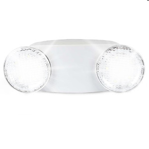 YBENWL LED Emergency Light, Two Head Adjustable Commercial Emergency Lights Hardwired Exit Lighting Fixtures, 200lm Plug in LED Bulb for Business Home Emergency