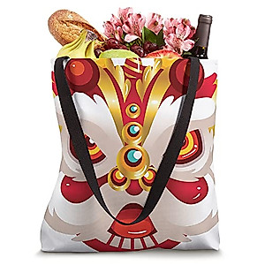 Lion Dance Head Festival Happy Chinese New Year Tote Bag
