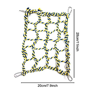 Hamster Climbing Net, Anti Bite Pet Climbing Rope Net Reusable Small Animal Activity Toy for Ferret Rat Guinea Pig Chinchilla Decor Play