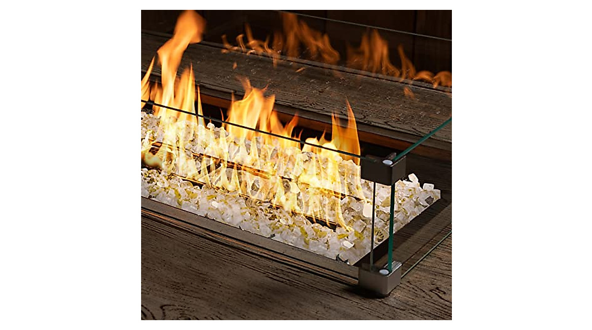 Sparkling Gold Reflective Fire Glass for Fire Pits & Fireplaces