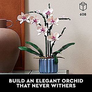 LEGO Icons Orchid 10311 Artificial Plant Building Set with Flowers, Home Décor Gift for Adults, Botanical Collection, Great Gift for Birthday and Anniversary for Her and Him