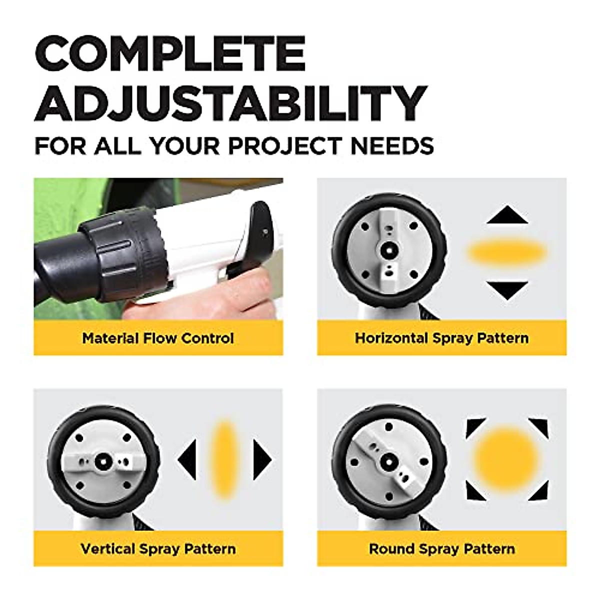 Wagner Spraytech 0529033 Home Décor HVLP Paint Sprayer, 6' Hose, Chalk Paint Spray Gun, Milk Painting Tool, Latex Paint Spray for Home, Spray Painting Gun, Finish Sprayer, White, Studio Home Décor