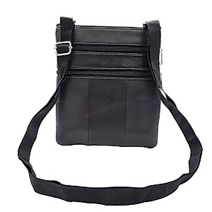 Liberty Leather Crossbody Purse for Women Small Crossover Long Over the Shoulder Sling black Women’s Purses and Handbag