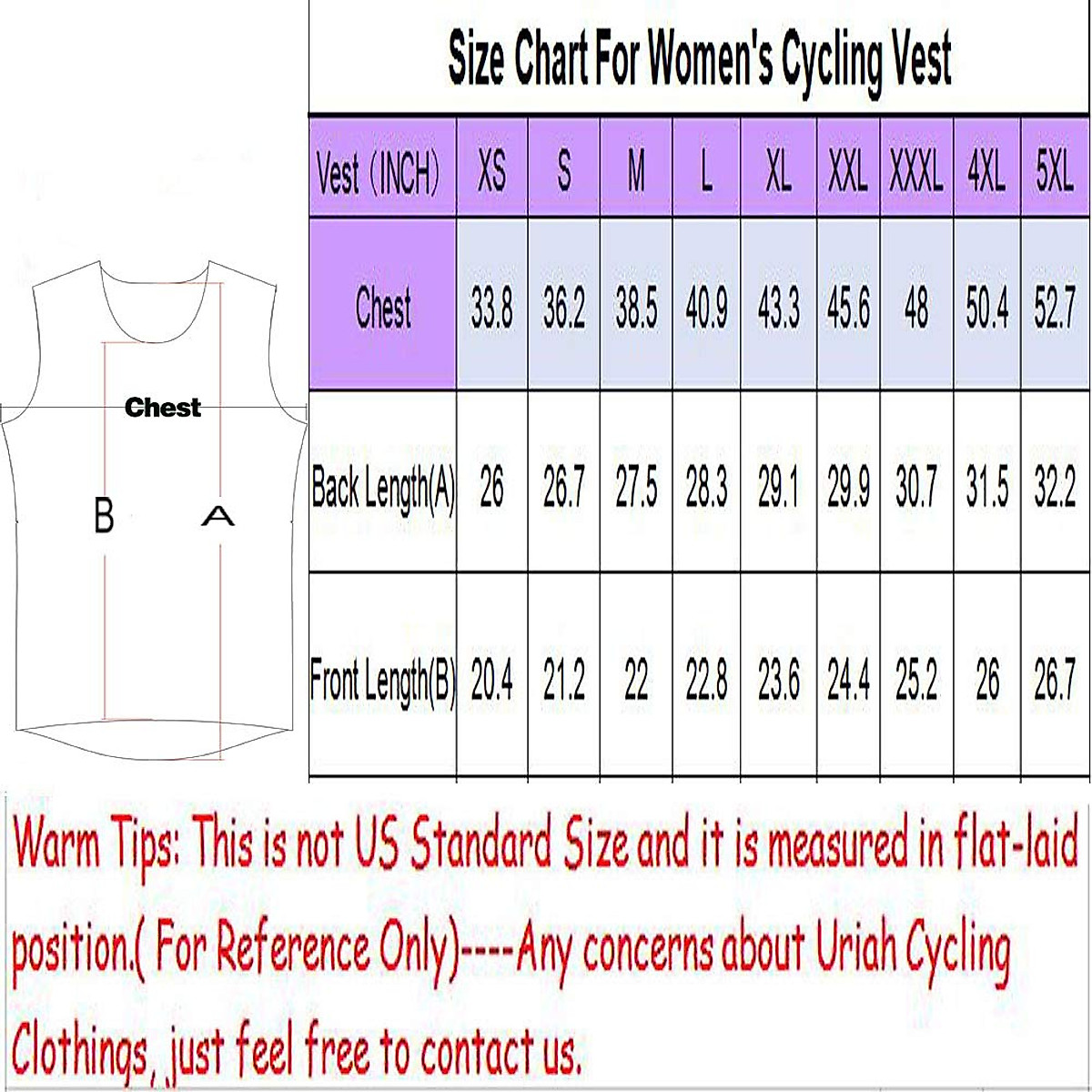Uriah Women's Cycling Vest Reflective with Rear Zippered Bag Big Universe Size XL