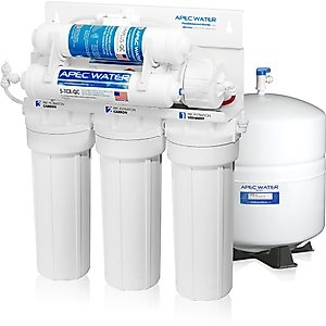 APEC Water Systems Top Tier Supreme Certified Alkaline Mineral pH+ High Flow 90 GPD 6-Stage Ultra Safe Reverse Osmosis Drinking Water Filter System (Ultimate RO-PH90)