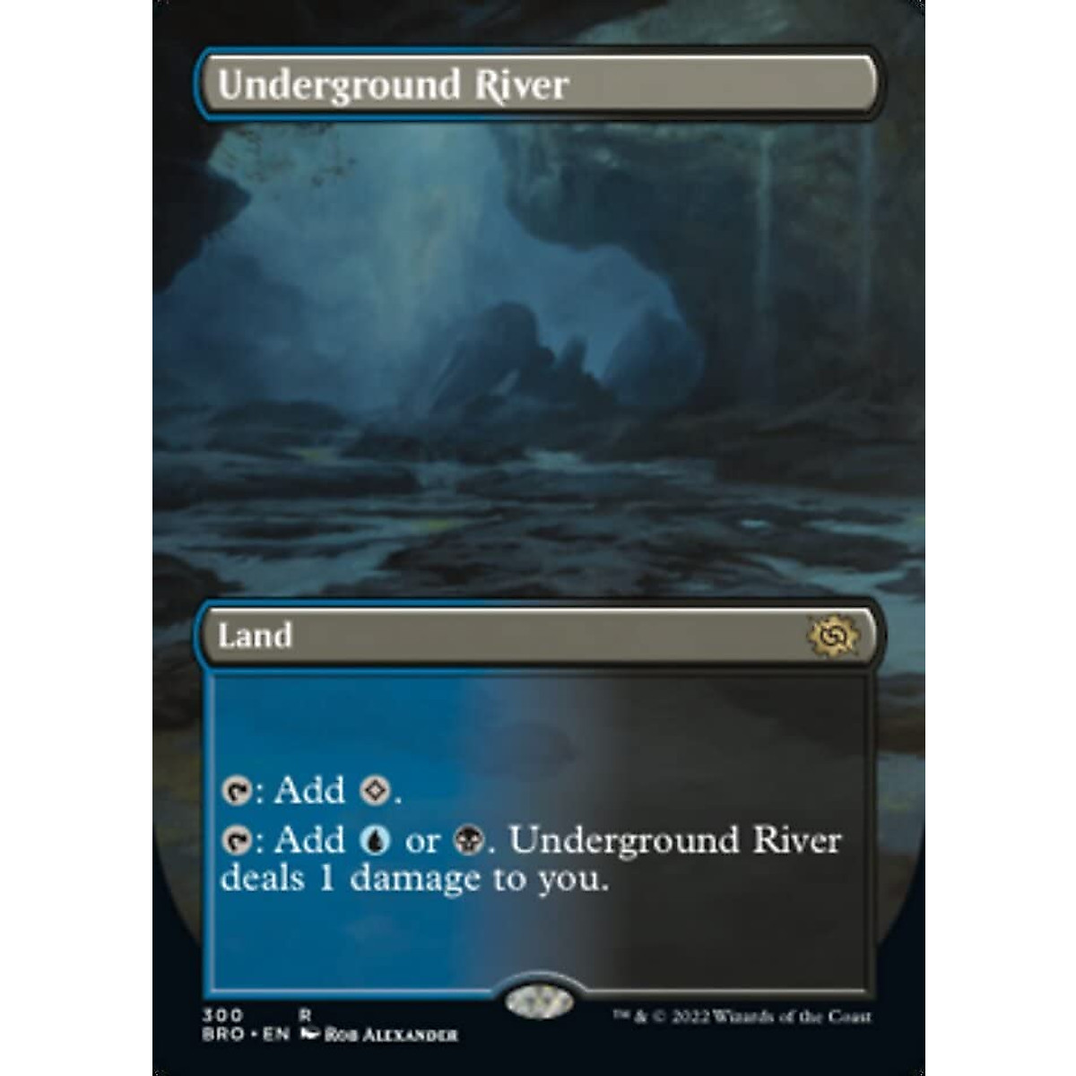 Magic: the Gathering - Underground River (300) - Borderless - The Brothers' War