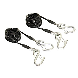 Blue Ox BX88196 Safety Cable Kit , Black