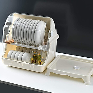 TOVU Makings | Small Dish Drying Rack, Dish Rack with Cover for Small Dishes, Cups, and Utensils, Over The Sink Dish Drying Rack, Over Sink Dish Drying Rack, Dish Racks for Kitchen Counter