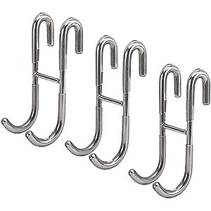 HYDDNice 3PCS Shower Door Hooks 304 Stainless Steel Over Door Hooks Bathroom Class Door Hooks Bath Towel Hooks