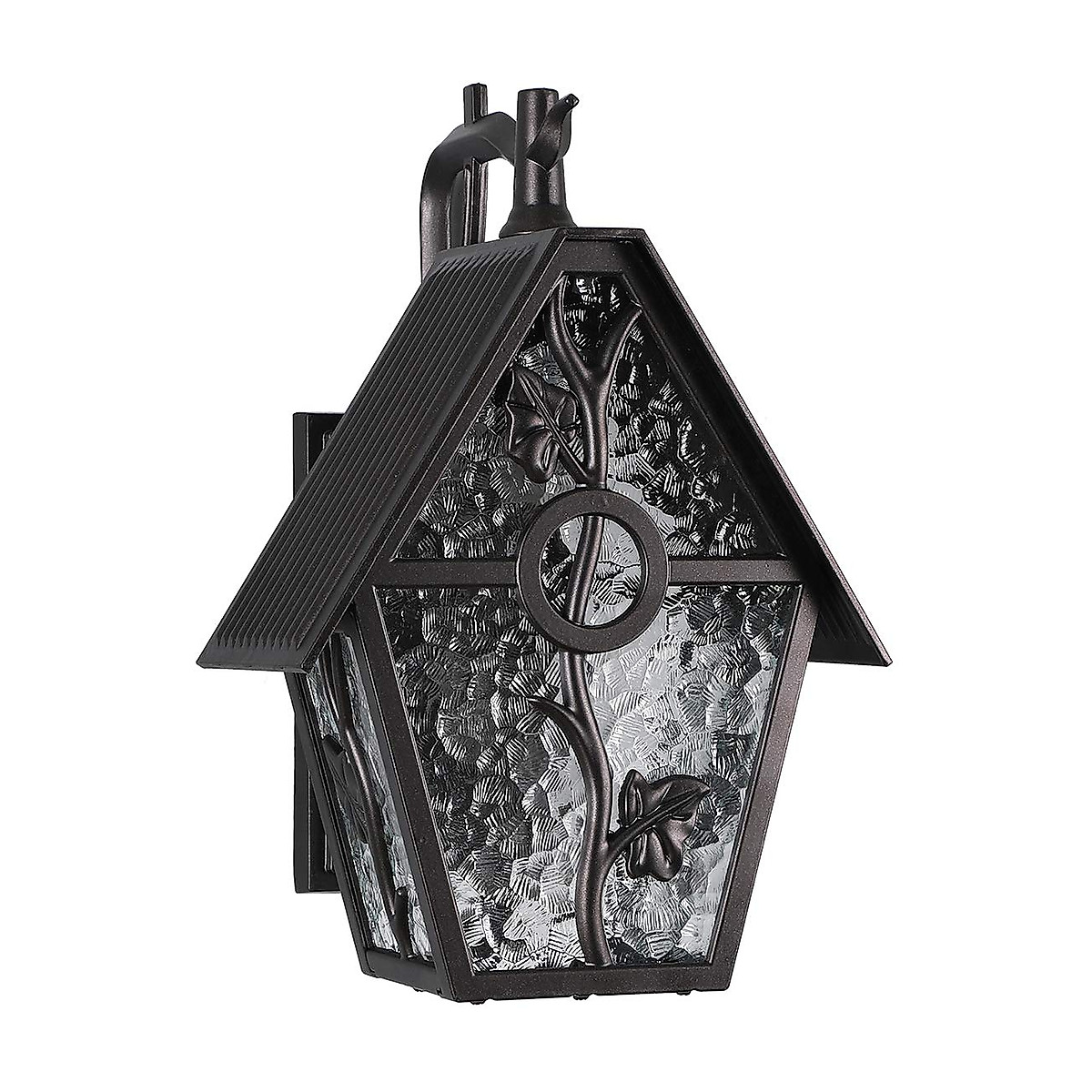 Rustic Outdoor Wall Lanterns Exterior Wall Mounted Sconce Light Designer Style Outdoor Wall Light Fixtures for Home Patio Garden Garage Farmhouse Porch Lighting with Water Glass, Oil Rubbed Brown