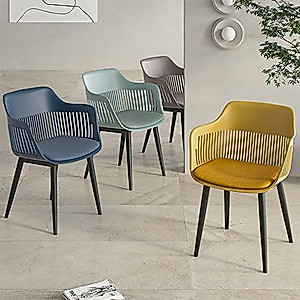 EODNSOFN Nordic Dining Chairs Designer Design Dining Chairs Plastic Transparent Sillas Computer Chai (Color : E, Size : 1code)