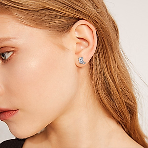 JUSTKIDSTOY Cat Earrings S925 Sterling Silver Cute Animal Kitten Stud Earrings cat Jewelry Gifts for Women Girls Hypoallergenic Earrings for Sensitive Ears
