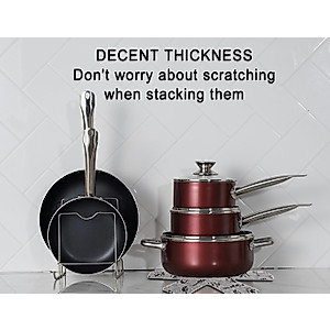 Pot and Pan Protectors 12 Pcs (10" 14" 15"), Pan Protectors for Stacking, Pots and Pans Dividers, Avoid Scratching Cookware Protectors
