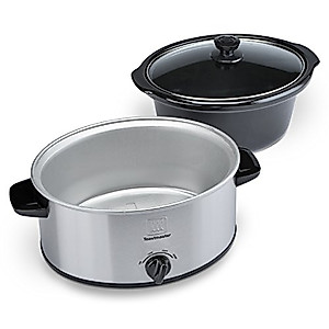 Toastmaster TM-701SC Slow Cooker, 7-Quart, Stainless/Black