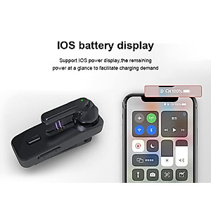 Bluetooth Headset with MIC, Bluetooth 5.1 Bluetooth earpiece, in-Ear Wireless Earphones for Anti-Loss 2022 Wireless Earbuds Business,Office and Driving.(Black, 30 Days Free Replacement)