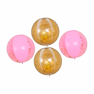 Alasum 4pcs Transparent Beach Ball Boys Beach Toys Childrens Toys Beach Balls for Kids Kid Toy Water Toy Ball Summer Pool Ball Water Playing Ball Pool Party Inflatable Water PVC