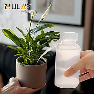 ULAB Scientific Wide Mouth Unitary Wash Bottle, 250ml 500ml 2pcs for Each Size, Plastic Squeeze Bottles, LDPE Bottle with PP Draw Tube, UWB1009