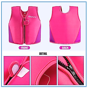 Baby Girl Swim Vest - Genwiss Toddler Swim Vest for Age 18 Months - 2 Years Baby Toddler Fit 20-28 lbs, Size Small, Pink