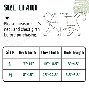 Supet Cat Harness and Leash Escape Proof for Walking, Adjustable for Large and Small Kittens Dogs