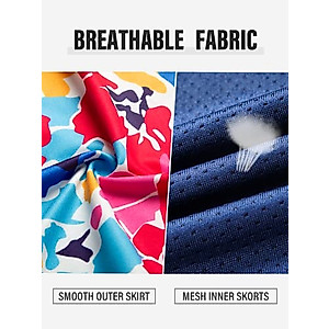 Kimmery Skorts Skirts for Women with Pockets Womens Golf Skirts for Women High Waisted Summer Flowy Skirts for Women Floral L