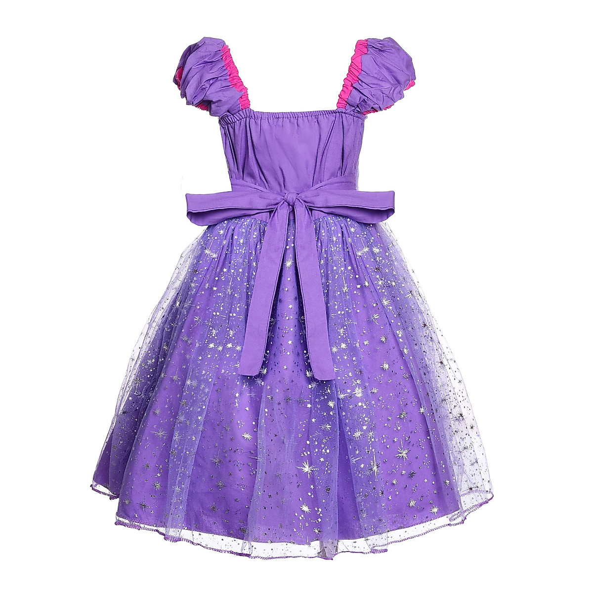 JerrisApparel Girl Princess Costume Dress for Birthday Party (3T, Purple with Accessories)
