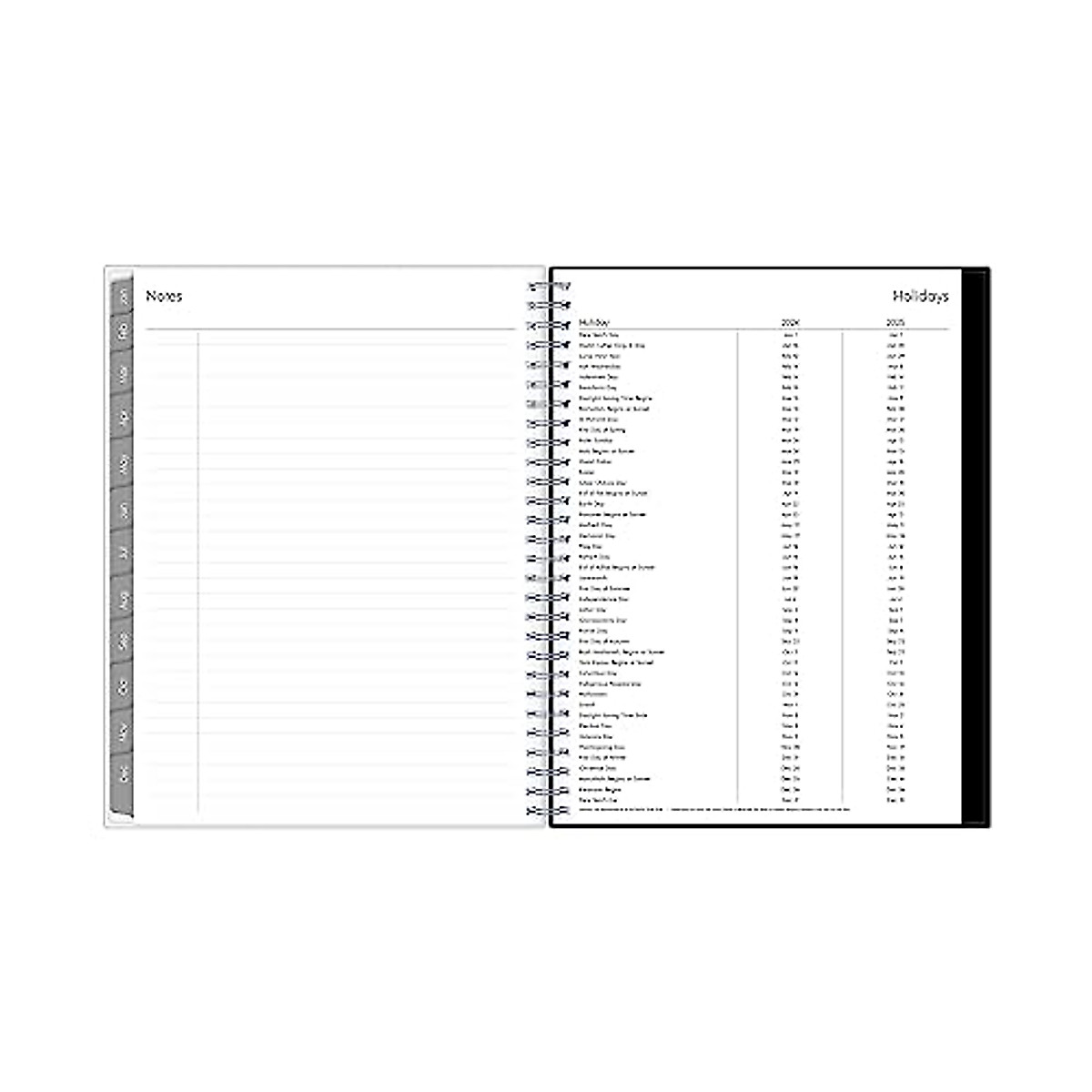Blue Sky 2024 Weekly and Monthly Planner, January - December, 8” x 10.875”, Frosted Cover, Wirebound, Ayana (142999-24)