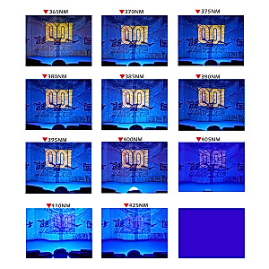 CHANZON 10 pcs High Power Led Chip 3W Purple Ultraviolet (UV 395nm / 400mA - 500mA / DC 3V - 3.4V / 3 Watt) SMD COB Light Emitter Components Diode 3 W Ultra Violet Bulb Lamp Beads DIY Lighting