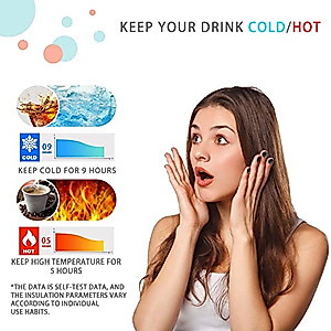 20 oz Water Bottle Confident Statement Coffee Mug, If I'm Too Much Then Go Find Less Stainless Steel Cups with Lid and Straw Travel Coffee Cups Personalized Thermo Coffee Travel Mugs Gifts for Women