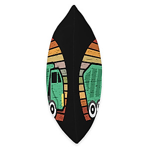 Retro Garbage Truck Waste Can Trash Driver Throw Pillow